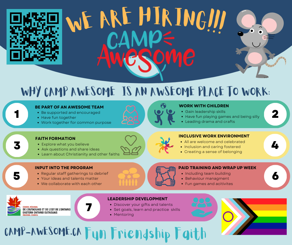 Camp Awesome is Hiring | Barrhaven United Church